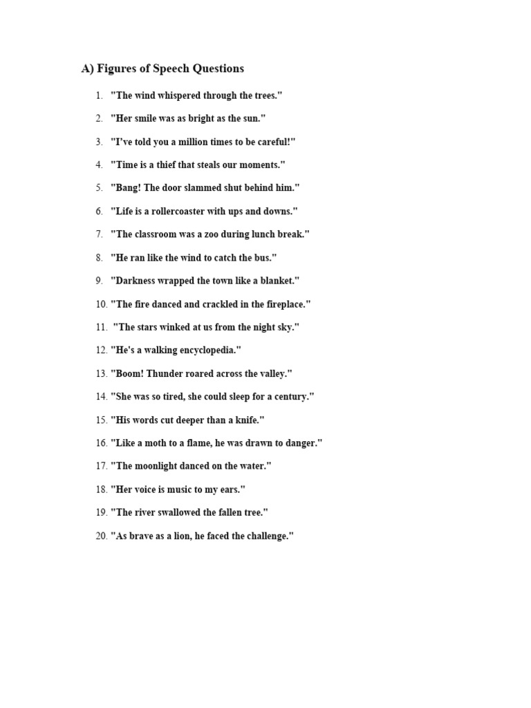 Figures of Speech in Creative Writing | PDF