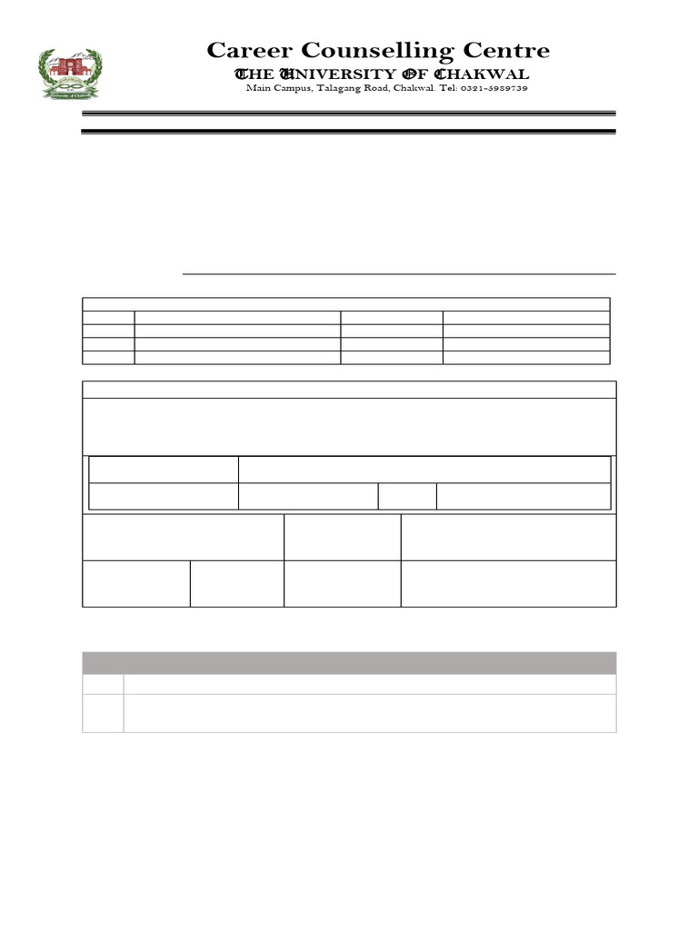 Internship Request Form | PDF