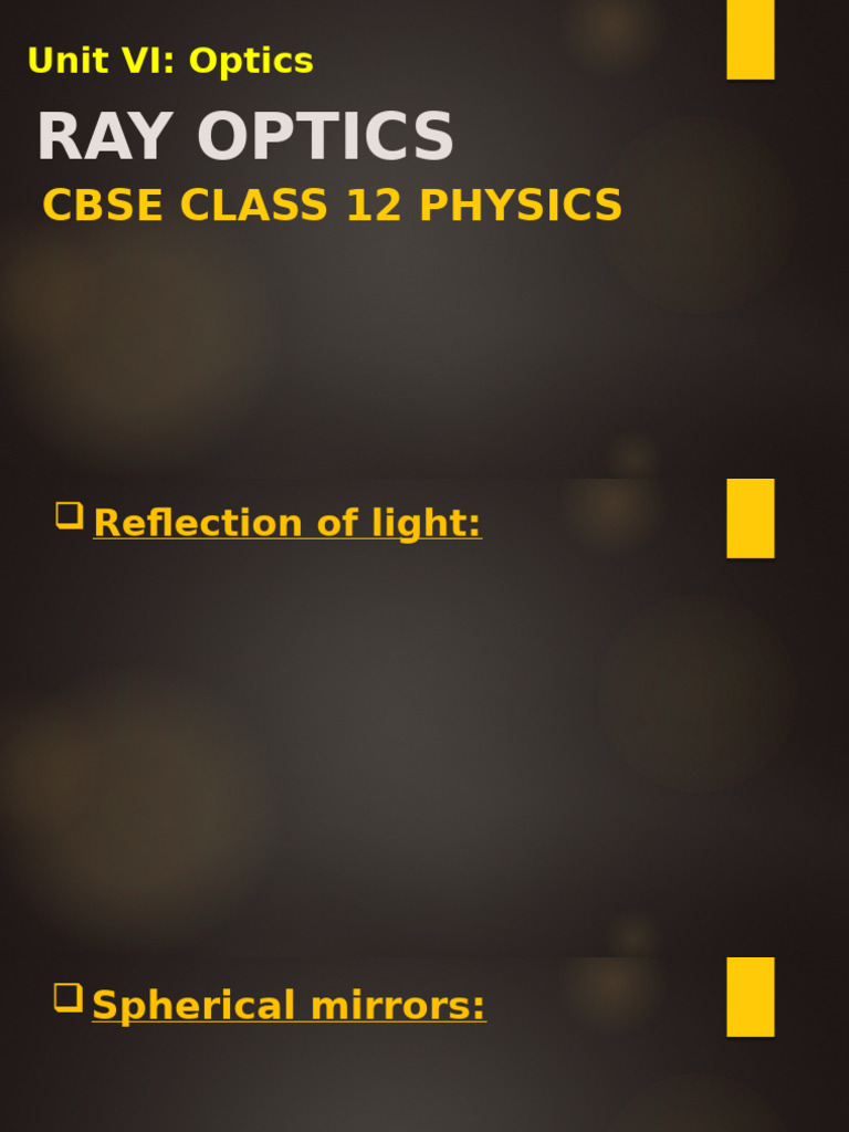Ray Optics | PDF