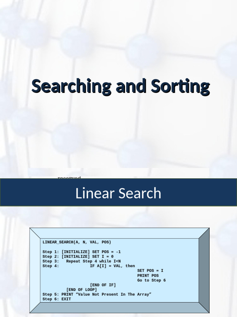 Searching and Sorting | PDF | Algorithms And Data Structures | Algorithms