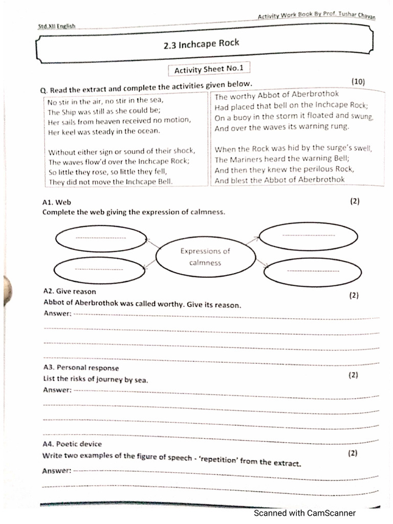 2.3 Inchcape Rock Activities | PDF