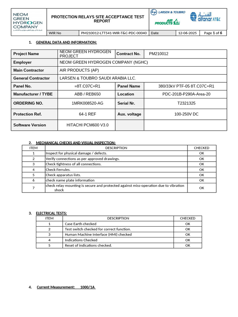 Abb Reb650 8t.c07c+r1 64 Ref-1 Protection Relay | PDF | Electrical ...