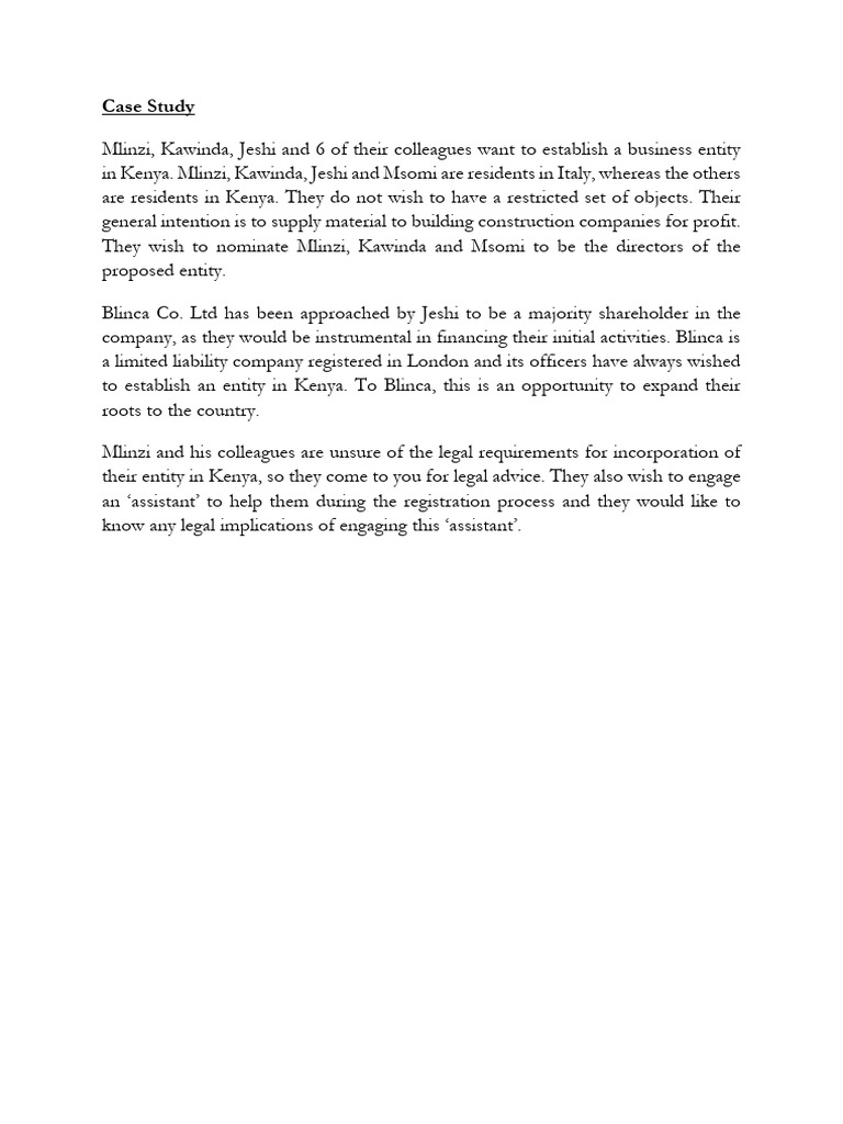 LBA 1 - Lesson 3 Case Study | PDF