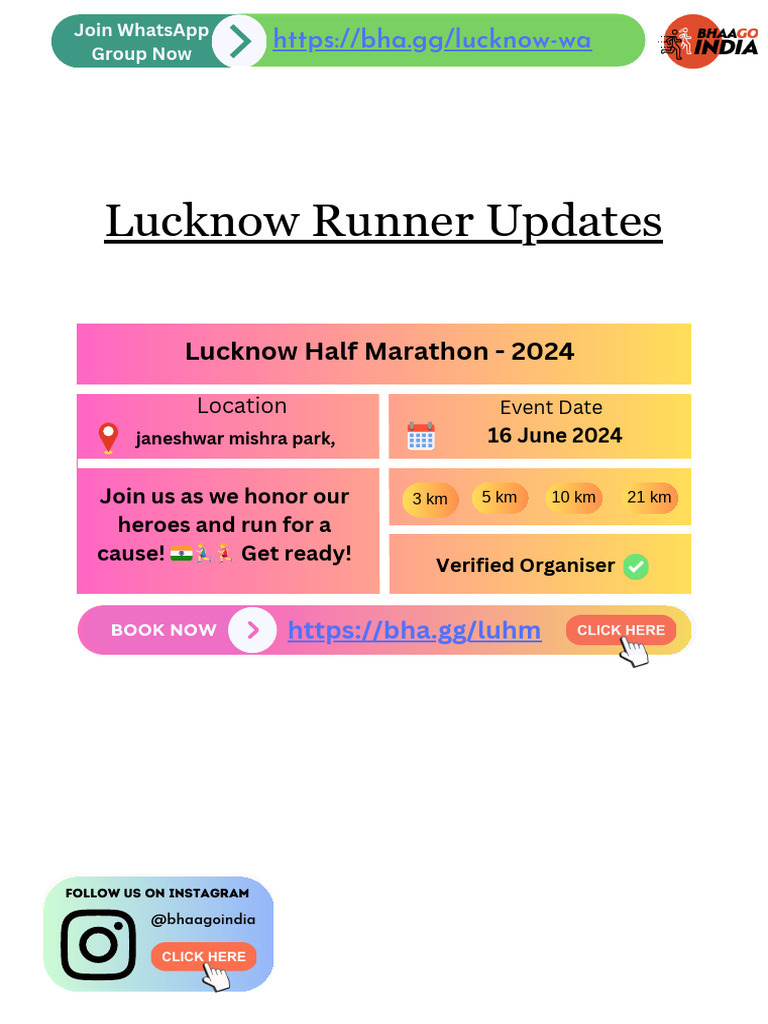 Lucknow Winter Half Marathon 2024 Details | PDF