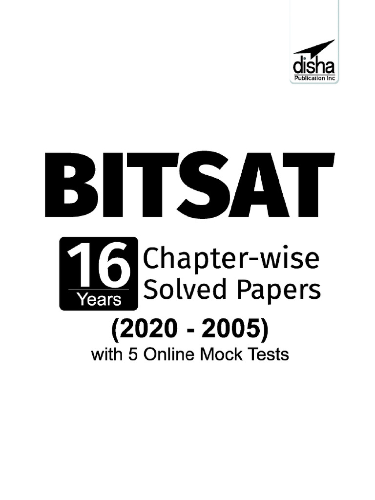 BITSAT Practice Questions | PDF