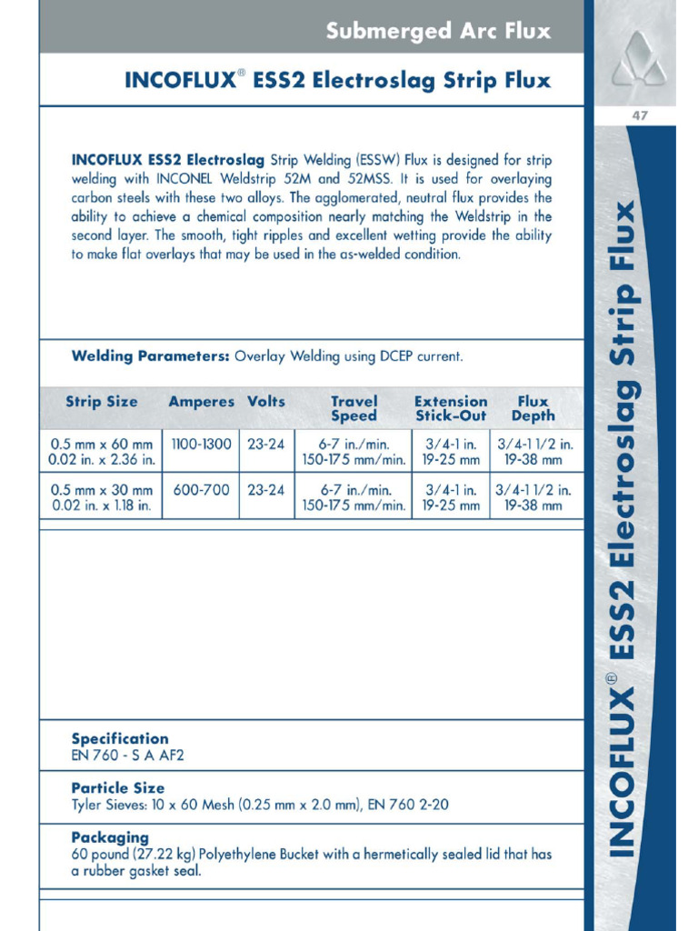 Incoflux ESS2 ESSW | PDF