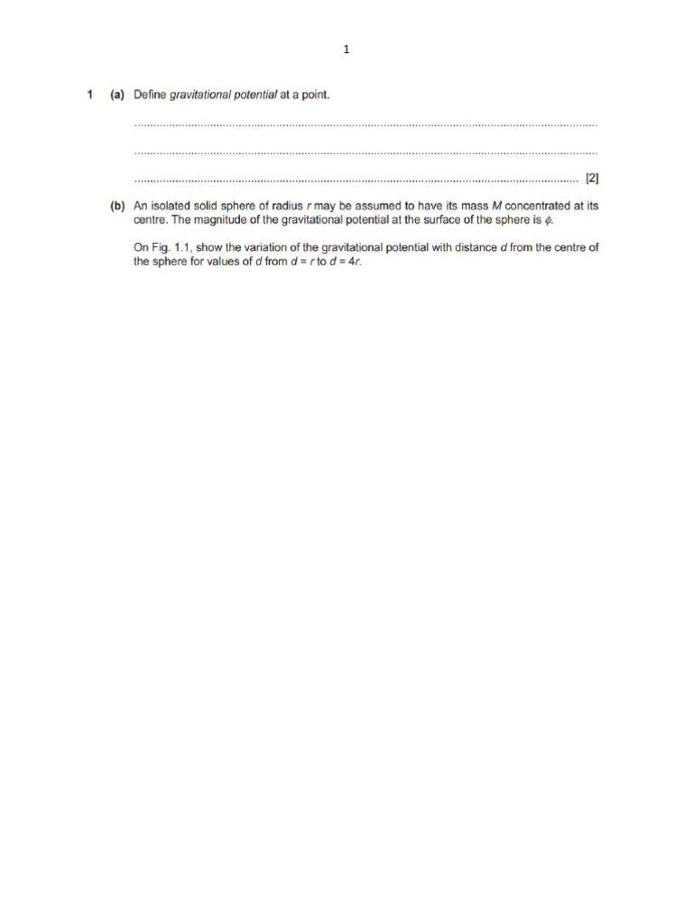 Worksheet On Gravitation | PDF