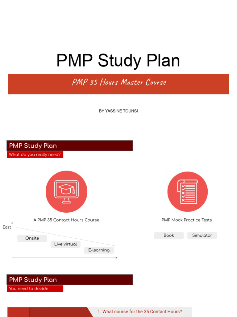 PMP Study Plan and Preparation Guide | PDF