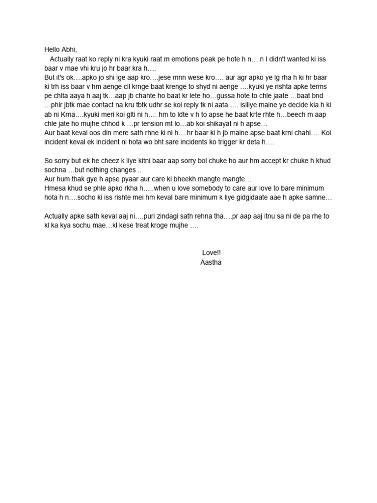 Apology Not Accepted | PDF