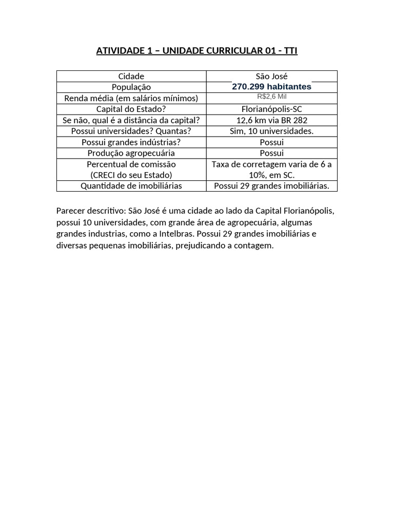 Modelo de Entrega Atividade1 | PDF