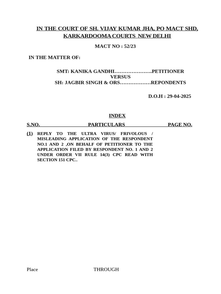 MACT Case Filings and Responses Summary | PDF