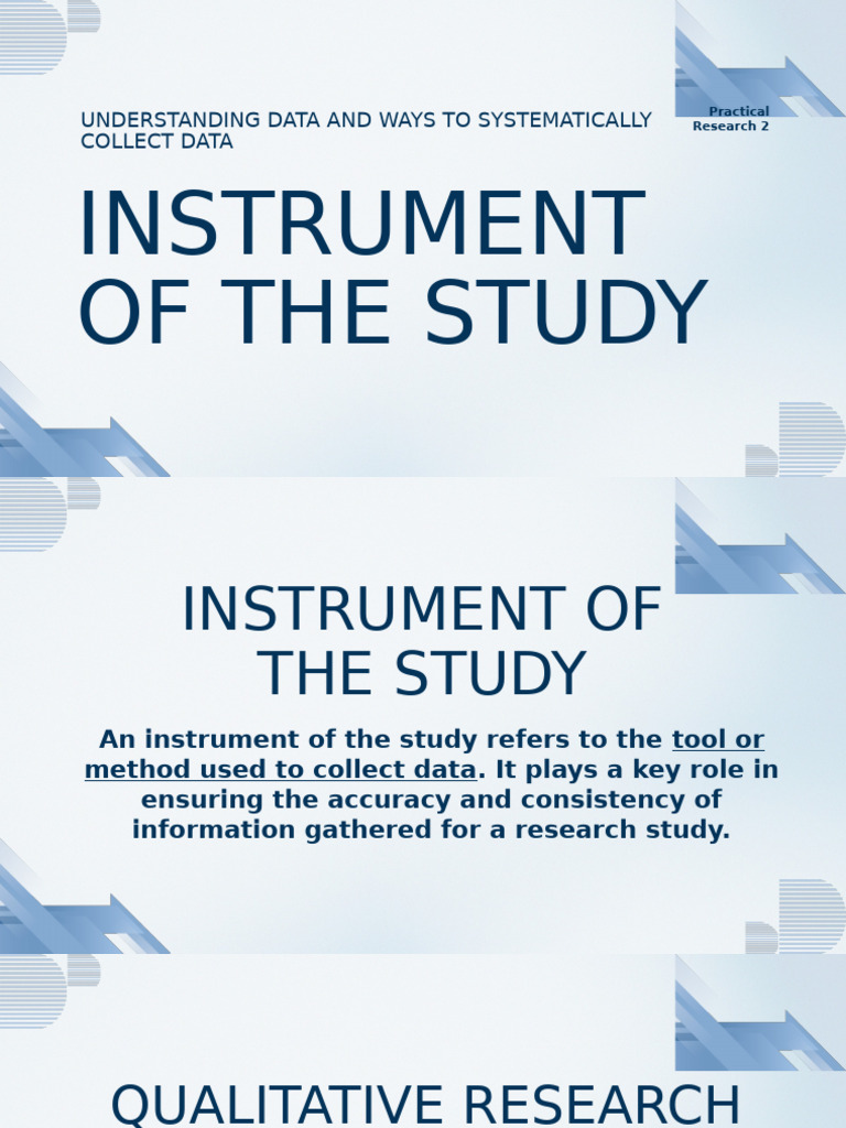 Lesson 3 - Qualitative Research Instruments | PDF | Focus Group | Qualitative Research