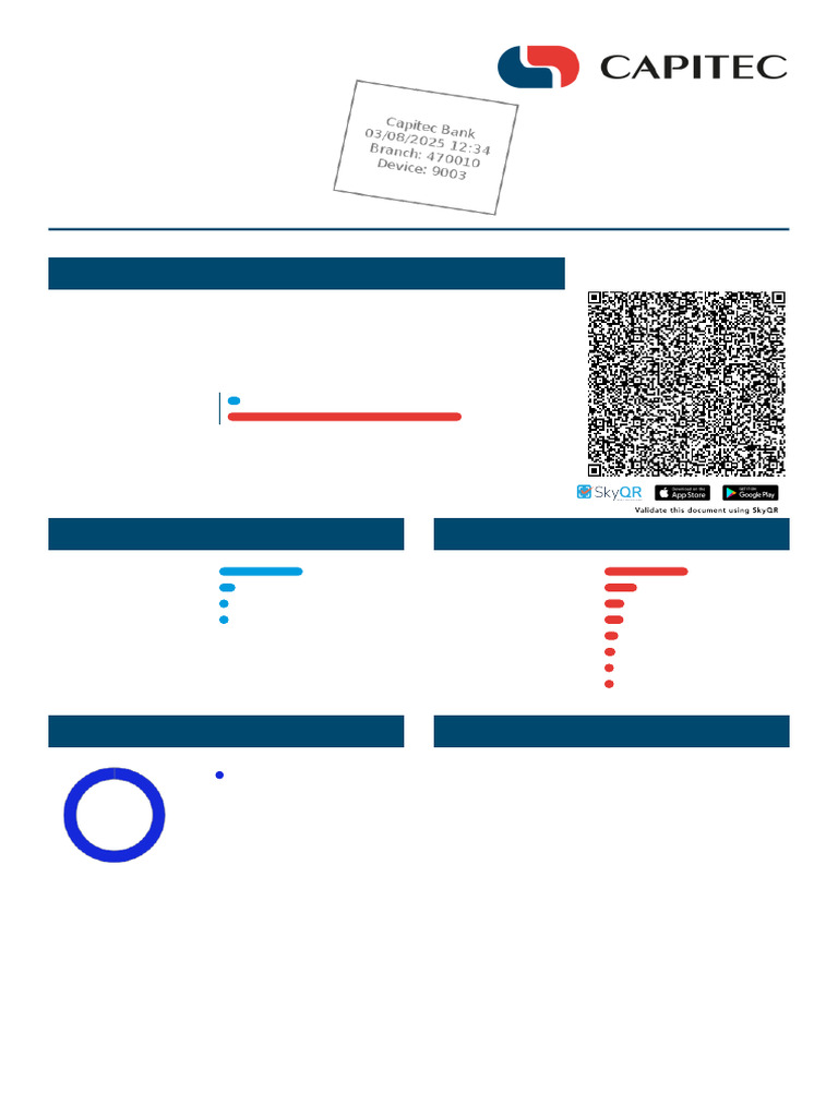 Capitec Bank Account Statement Summary | PDF | Debit Card | Banks