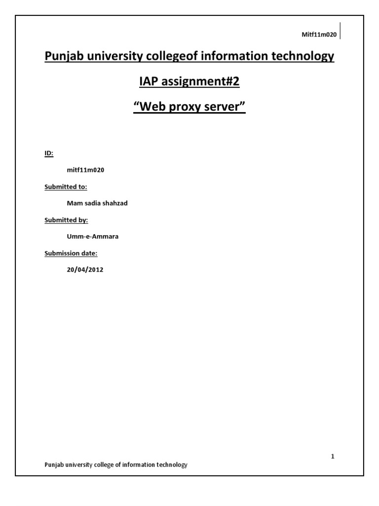 Proxy | PDF | Proxy Server | Web Server