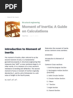 Moment of Inertia Formulas For Different Shapes Structural Basics | PDF ...