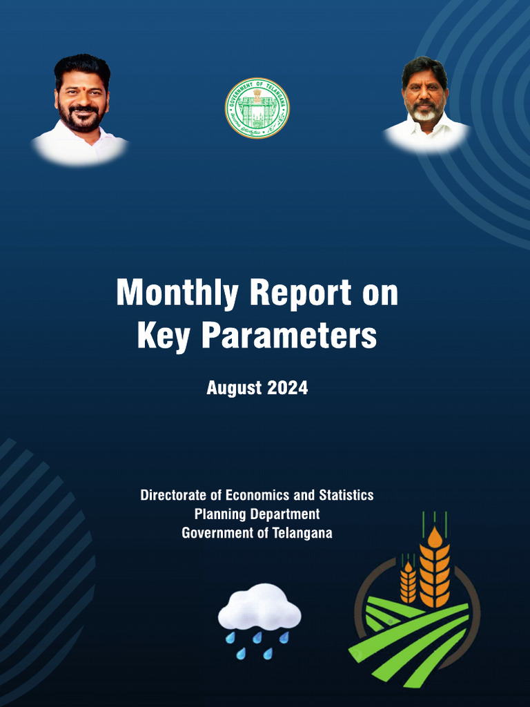 Monthly Report On Key Parametersaug2024 | PDF | Workforce | Gross ...