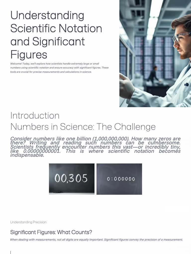 Scientific Notation & Significant Figures | PDF | Significant Figures ...