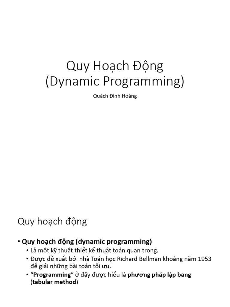 Dynamic Programming - InClass | PDF