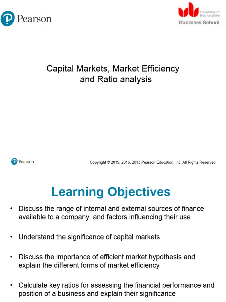 Capital Markets, EMH, Ratio Analysis | PDF | Dividend | Revenue