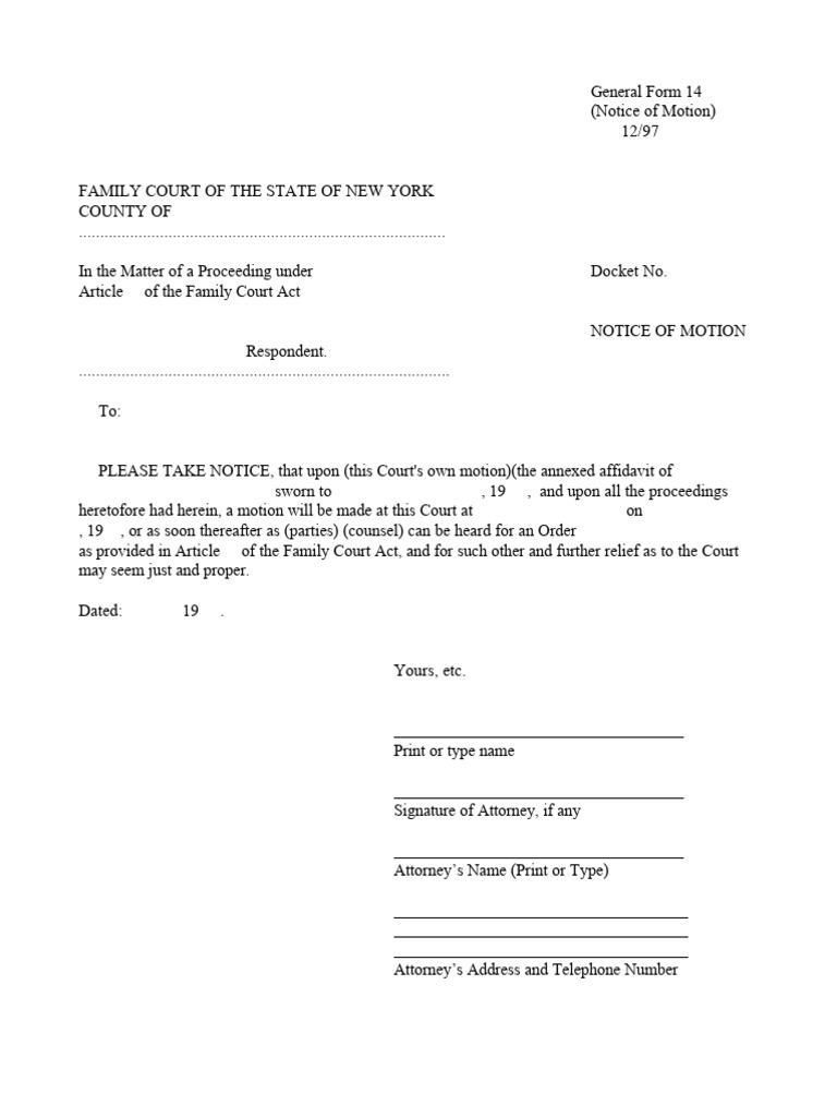 Contempt of Court Form | PDF