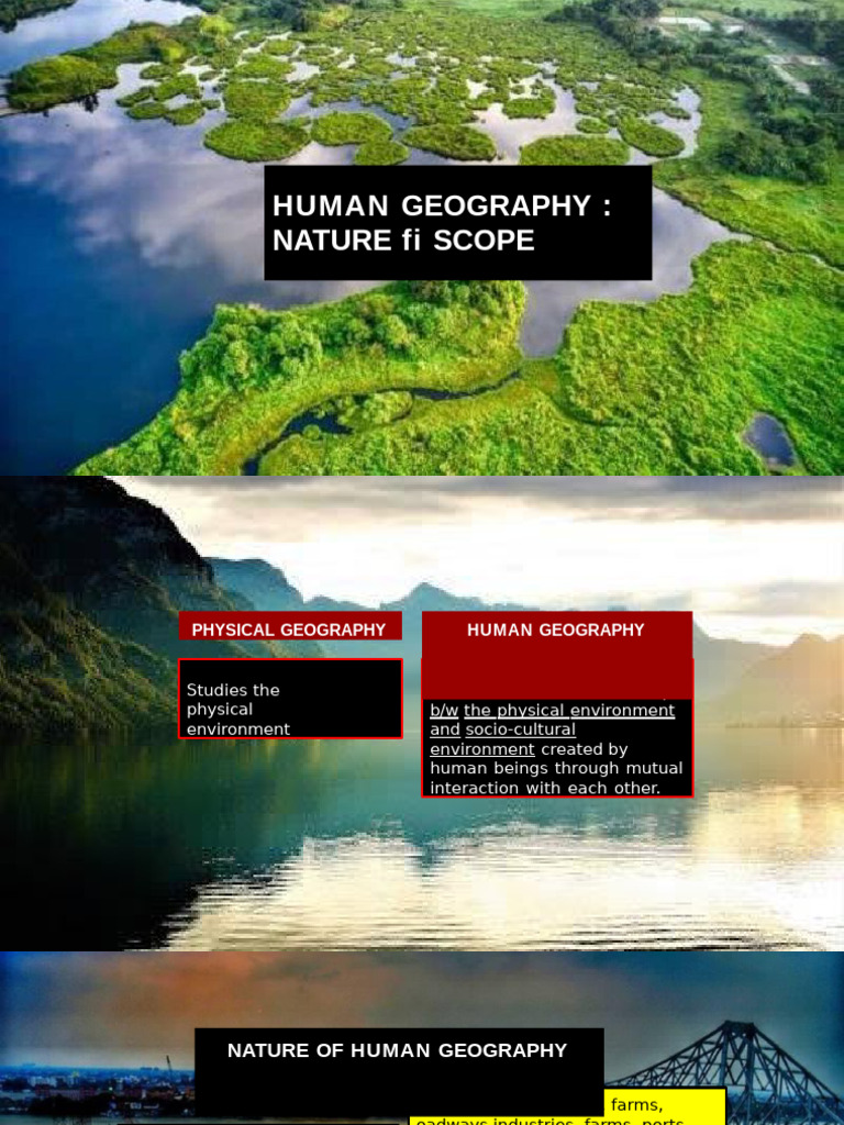 Human Geography | PDF | Geography | Natural Environment