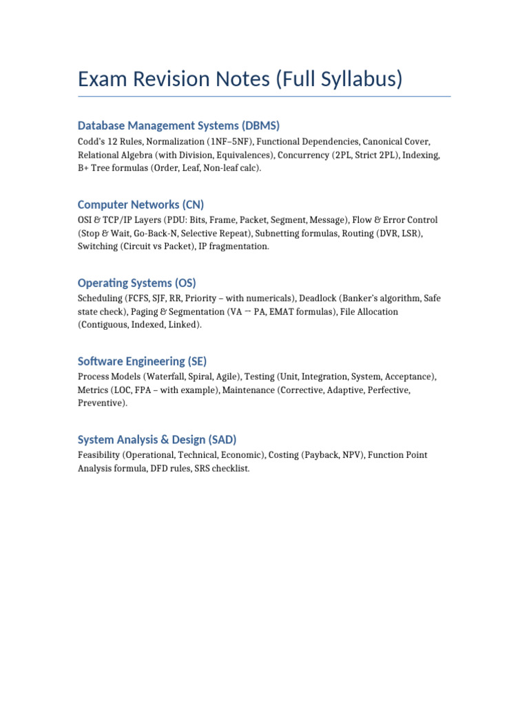 Exam Revision Master | PDF