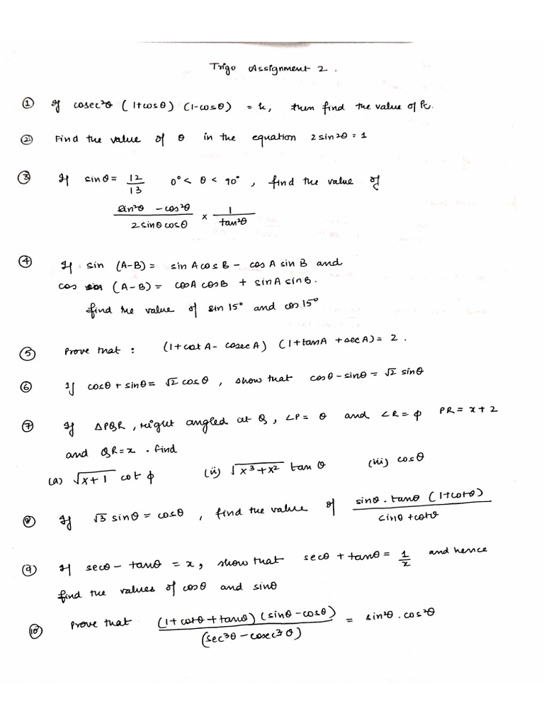 Trigo Assignment 2 | PDF