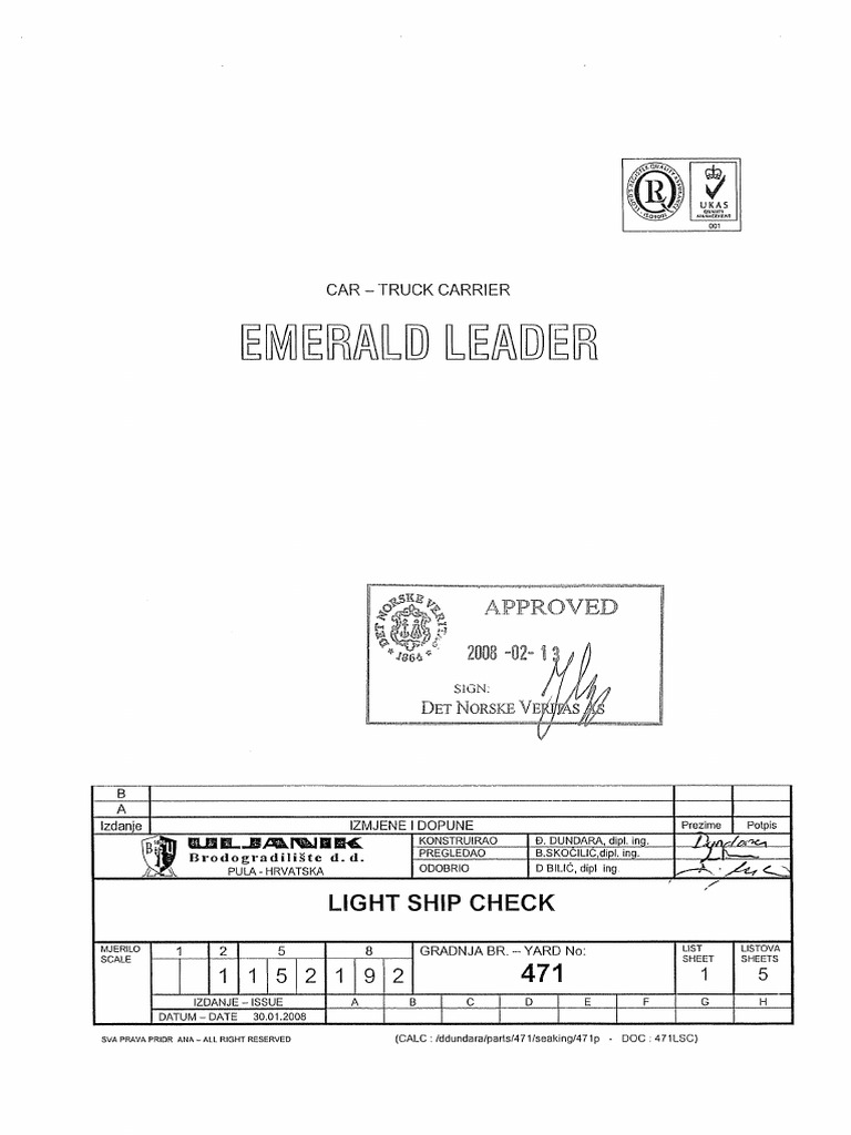 Light Ship Check | PDF