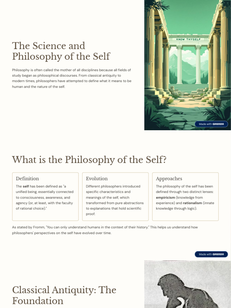 Lesson 2 - The Science and Philosophy of The Self | PDF | Philosophy Of ...