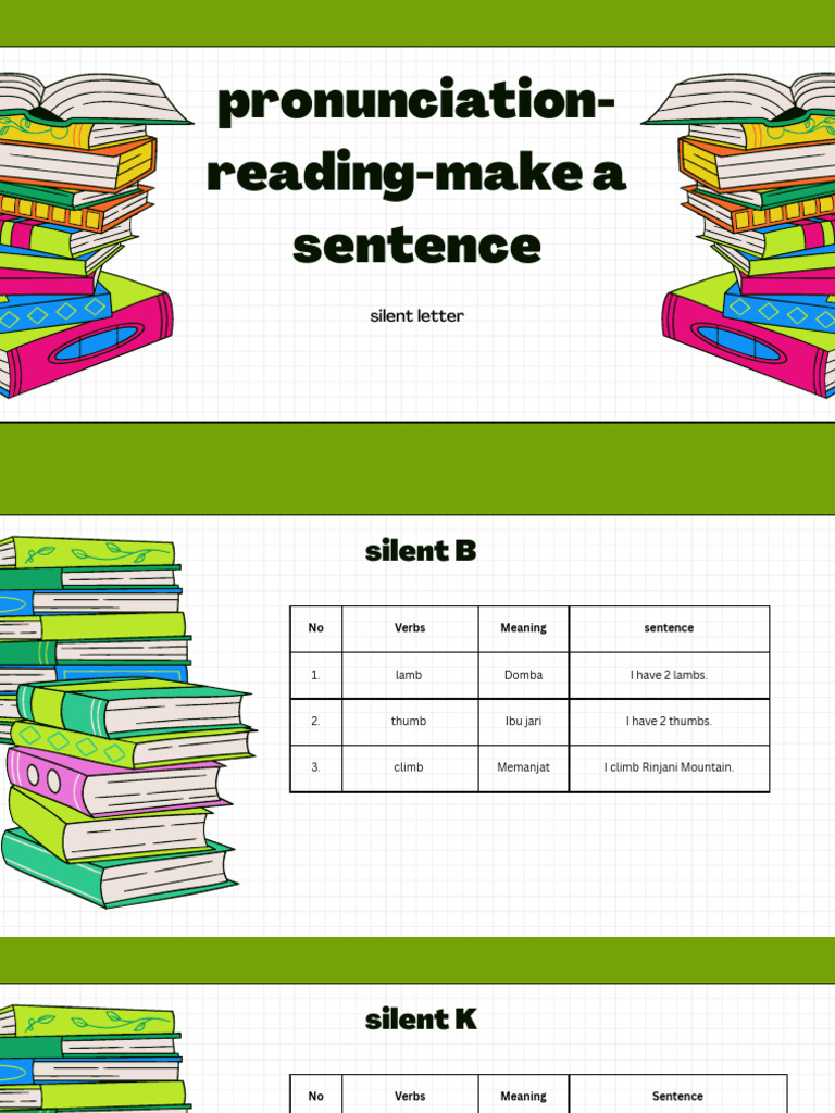 Silent Letters and Sentence Practice | PDF