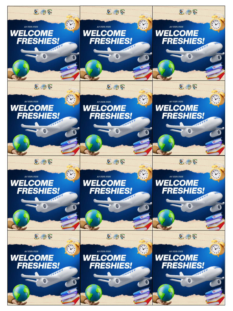 Welcome Freshies Letter Sze | PDF