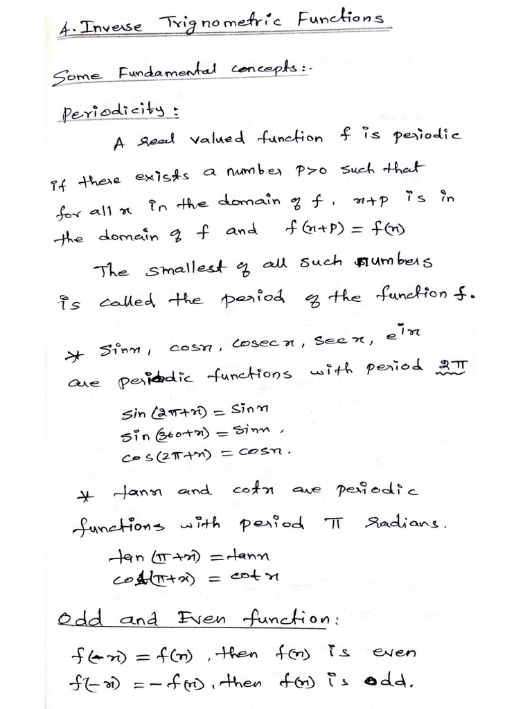 12 Inverse Trigonometry | PDF