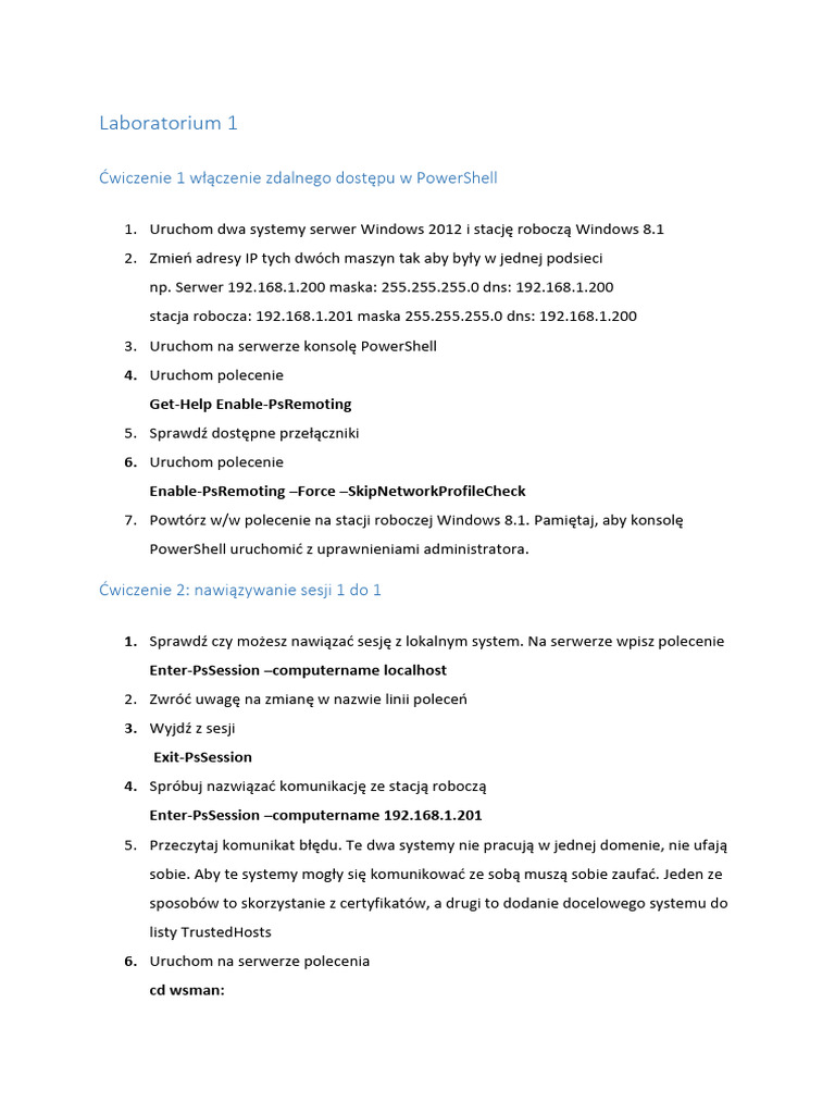 Laboratorium 3 PowerShell | PDF
