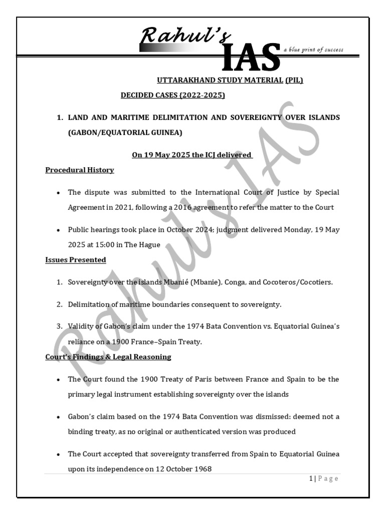 Uk Material (Pil) PDF | PDF | International Law | Justice