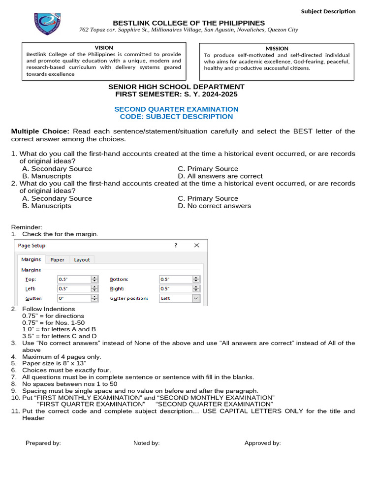 Senior High School Exam Guidelines | PDF | Chess Openings | Chess Theory