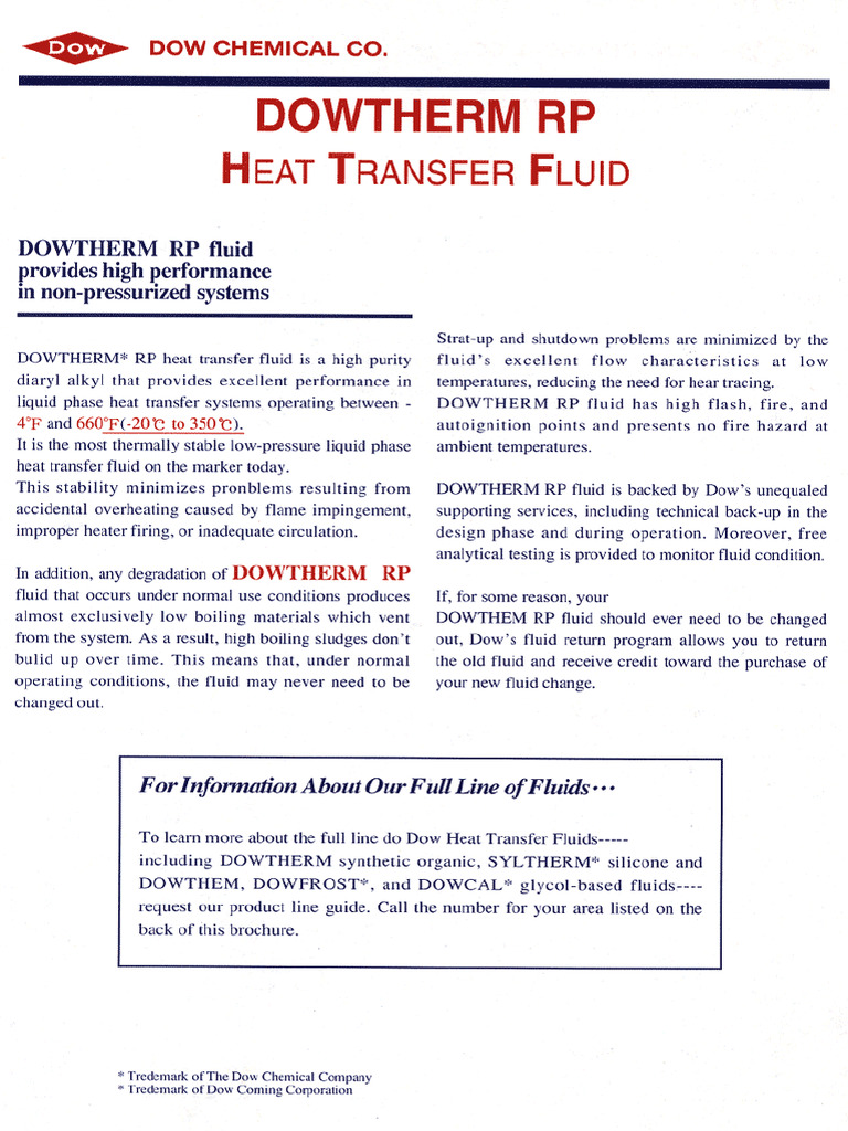 Dowtherm RP | PDF