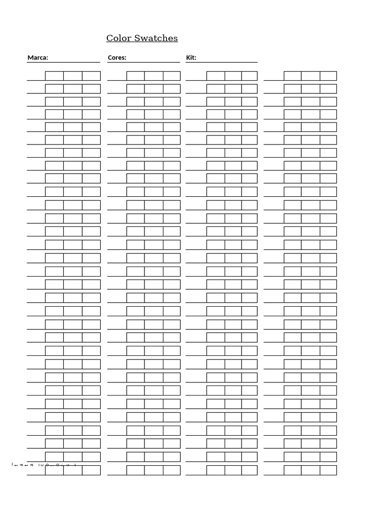 Color Swatche | PDF