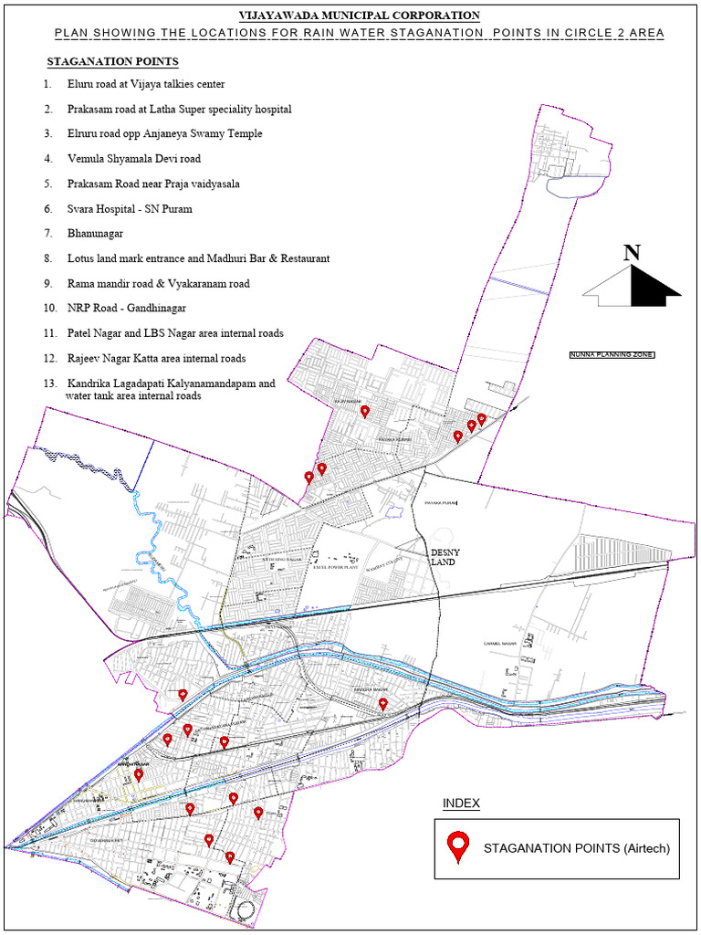 Rain Water Stagnation Points UP DATED Circle 2 Area Dt.23!08!2024 | PDF ...