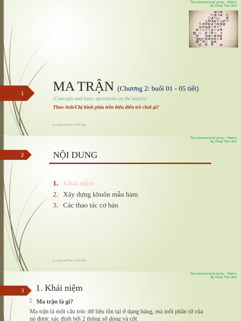 Ma Tran 01 | PDF