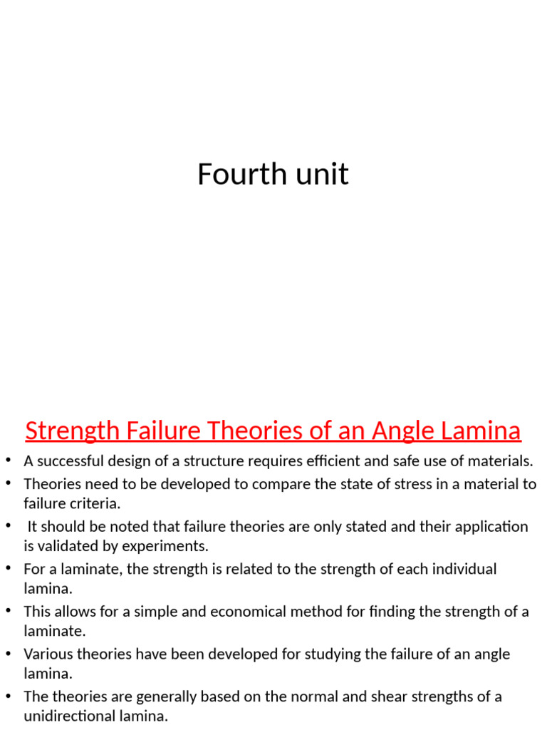 Strength Failure Theories of An Angle Lamina | PDF | Strength Of ...