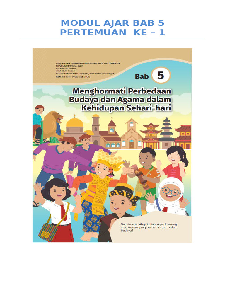 Modul Ajar Bab V Pertemuan 1 | PDF