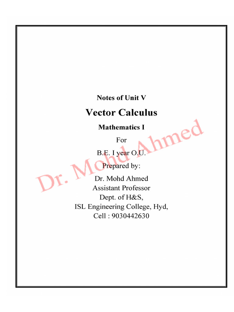 Unit V - M I | PDF