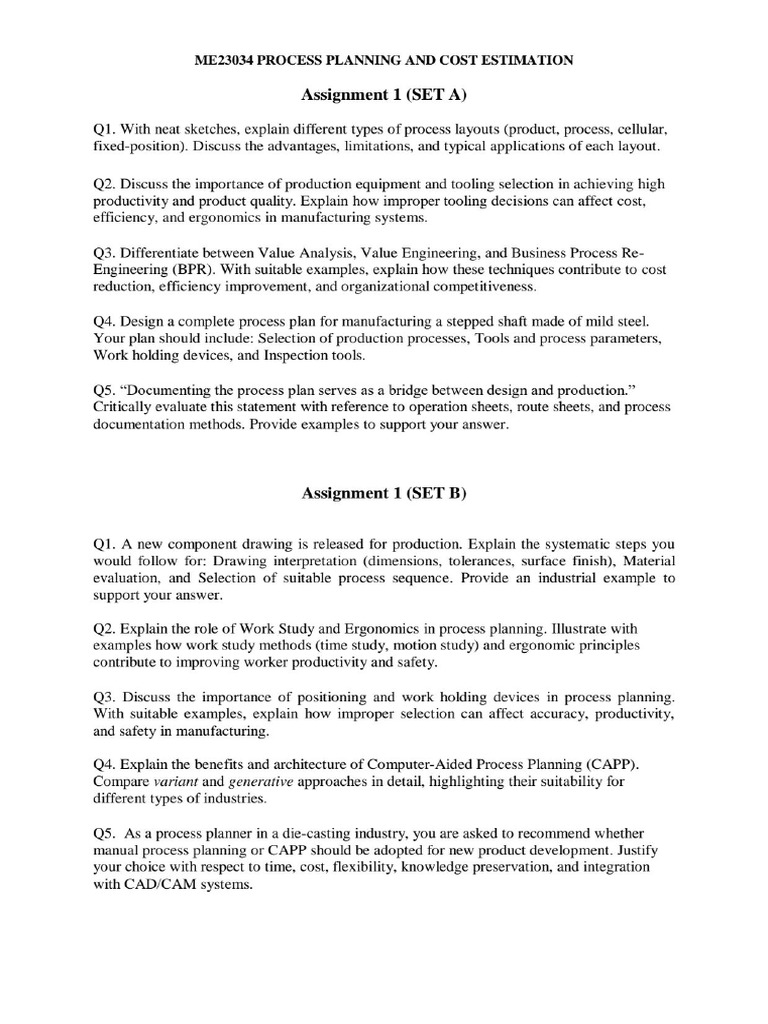 Assignment 1 Questions | PDF