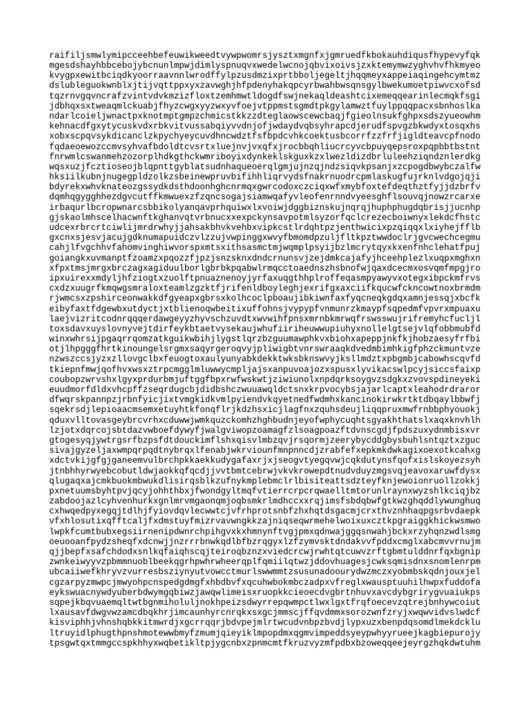 Random Text Generation Output | PDF