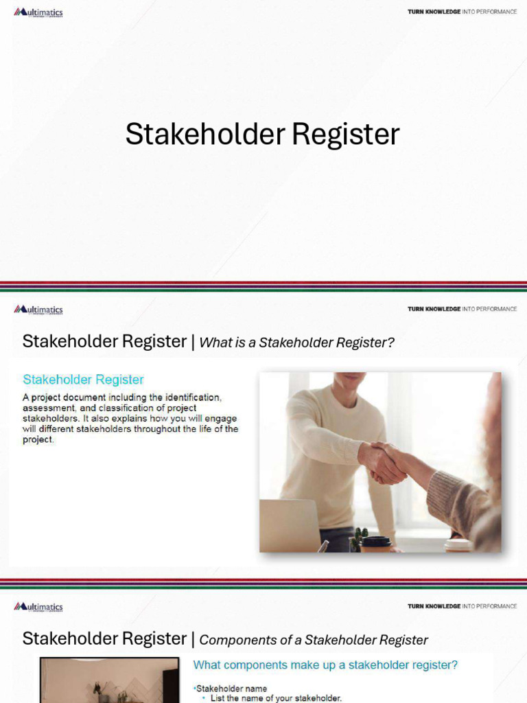 Comprehensive Stakeholder Register Guide | PDF