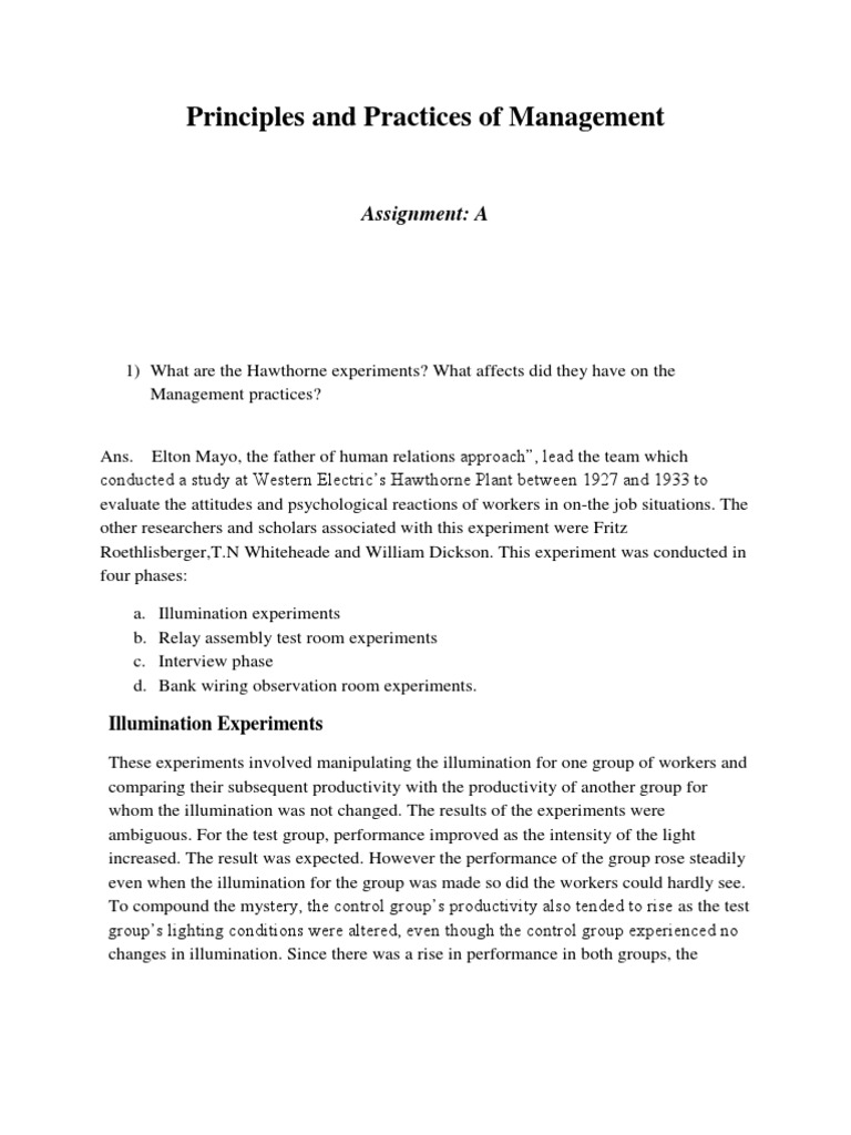 Principles and Practices of Management | PDF | Performance Appraisal ...