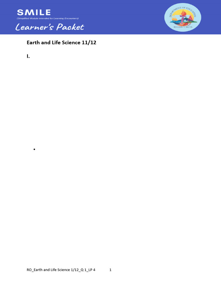 LP4 w4 Earth and Life Science | PDF | Fault (Geology) | Deformation ...