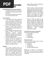 The ICN Code of Ethics For Nurses | PDF | Self-Improvement