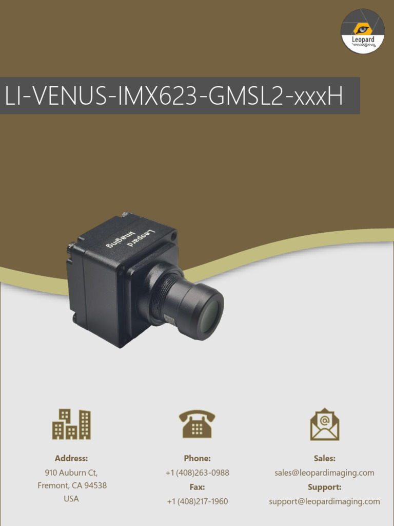 Li Venus Imx623-Max9295a, B-gmsl2 XXXH Datasheet | PDF | Frame Rate ...