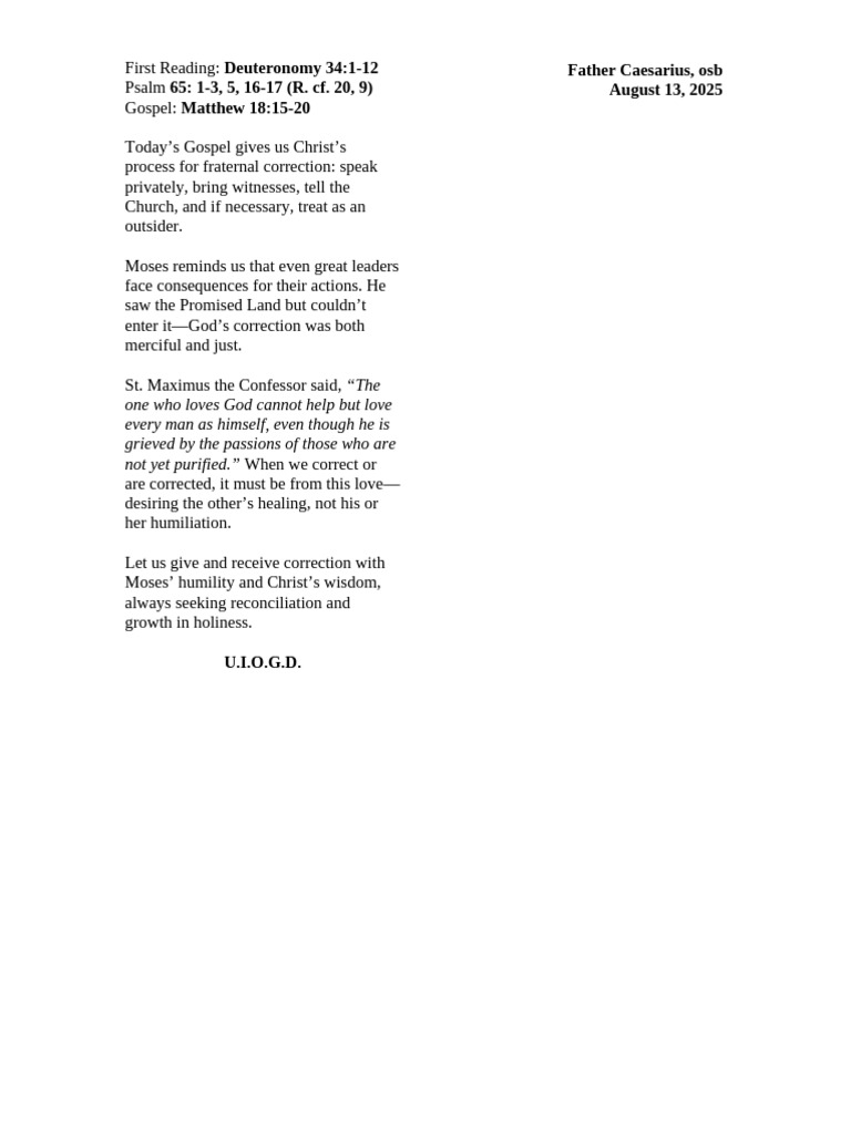Fraternal Correction in Scripture | PDF